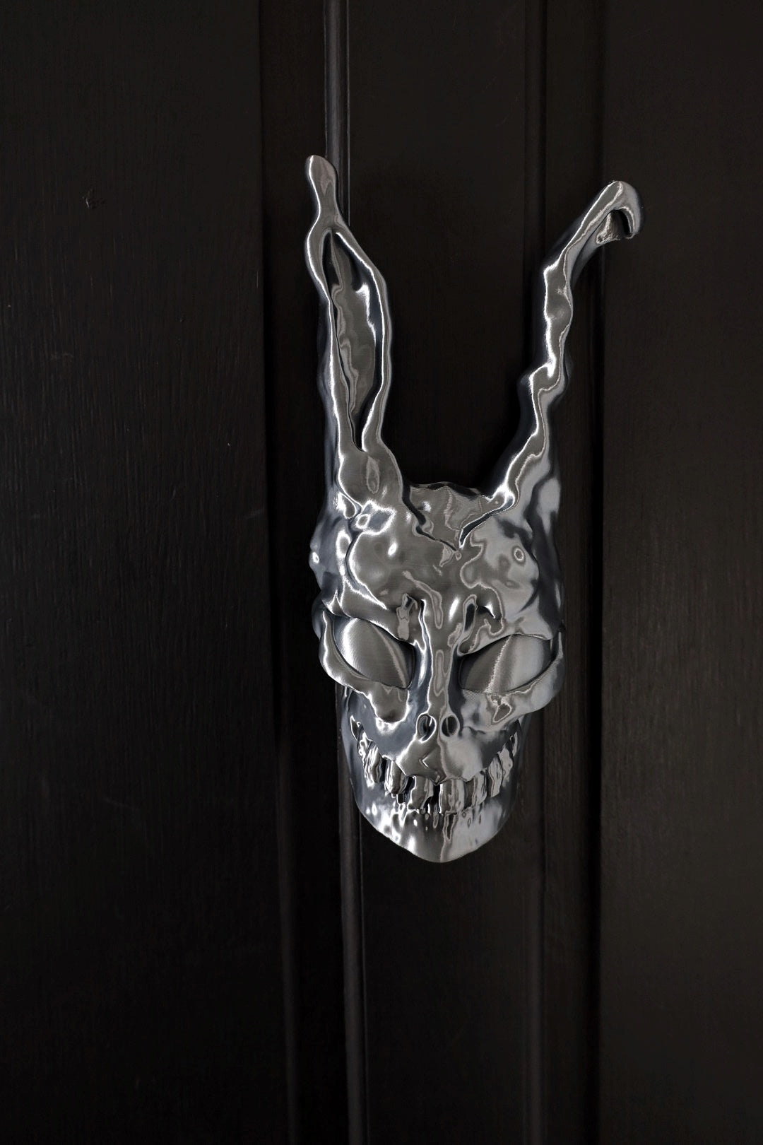 SECONDS #6912 - SMALL SILVER DARKNESS WALL HANGING - PITTED TEXTURE ...